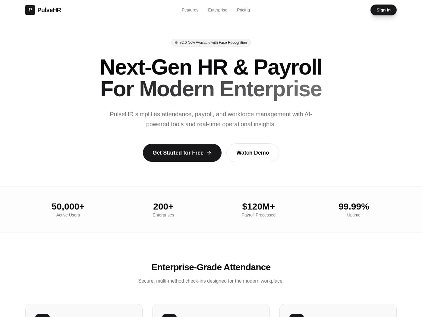PulseHR: Next-Gen HRIS Suite