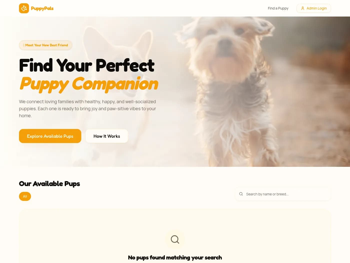 Puppy Showcase Site