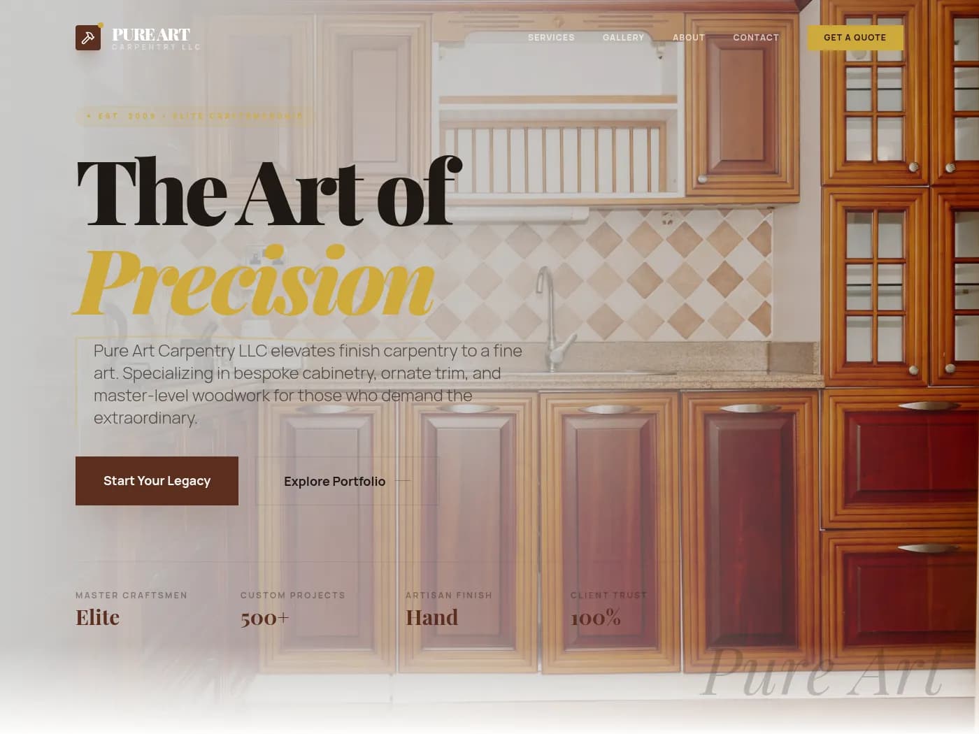 Pure Art Carpentry Site