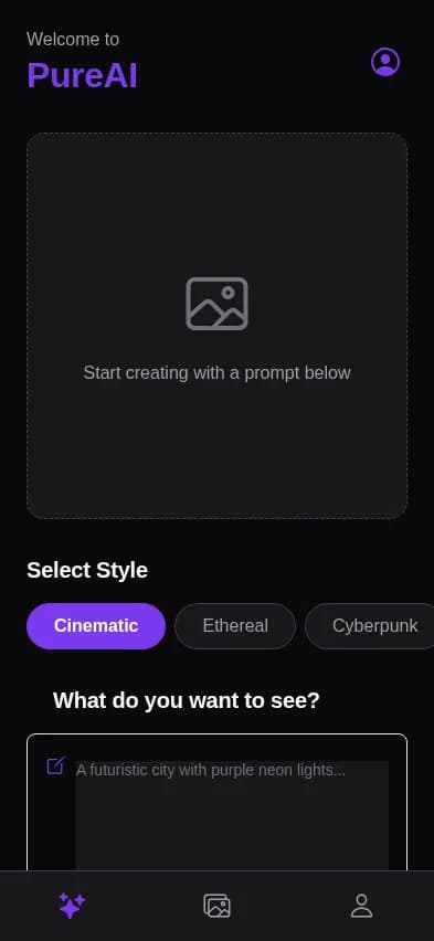 PureAI Image Generator