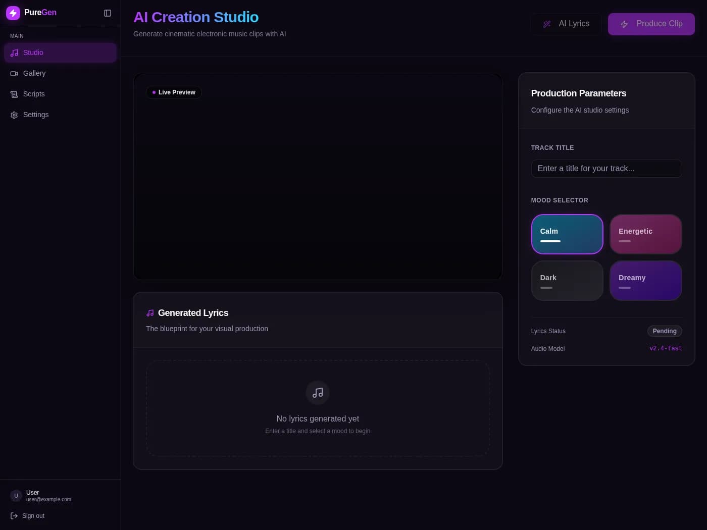 PureGen AI Studio