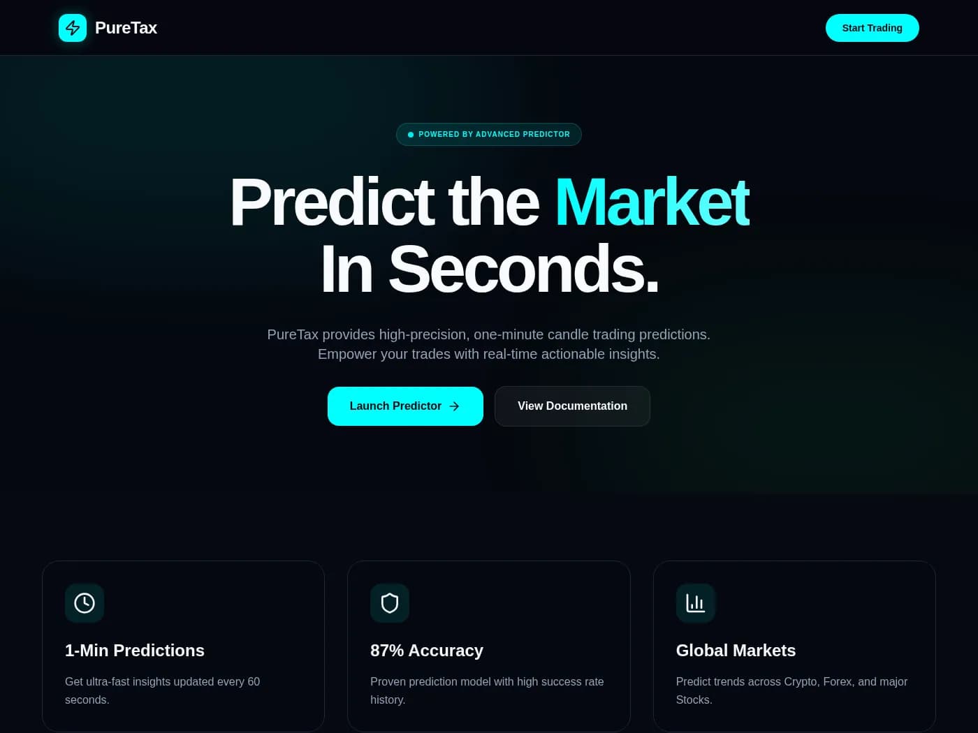 PureTax Trading Predictor
