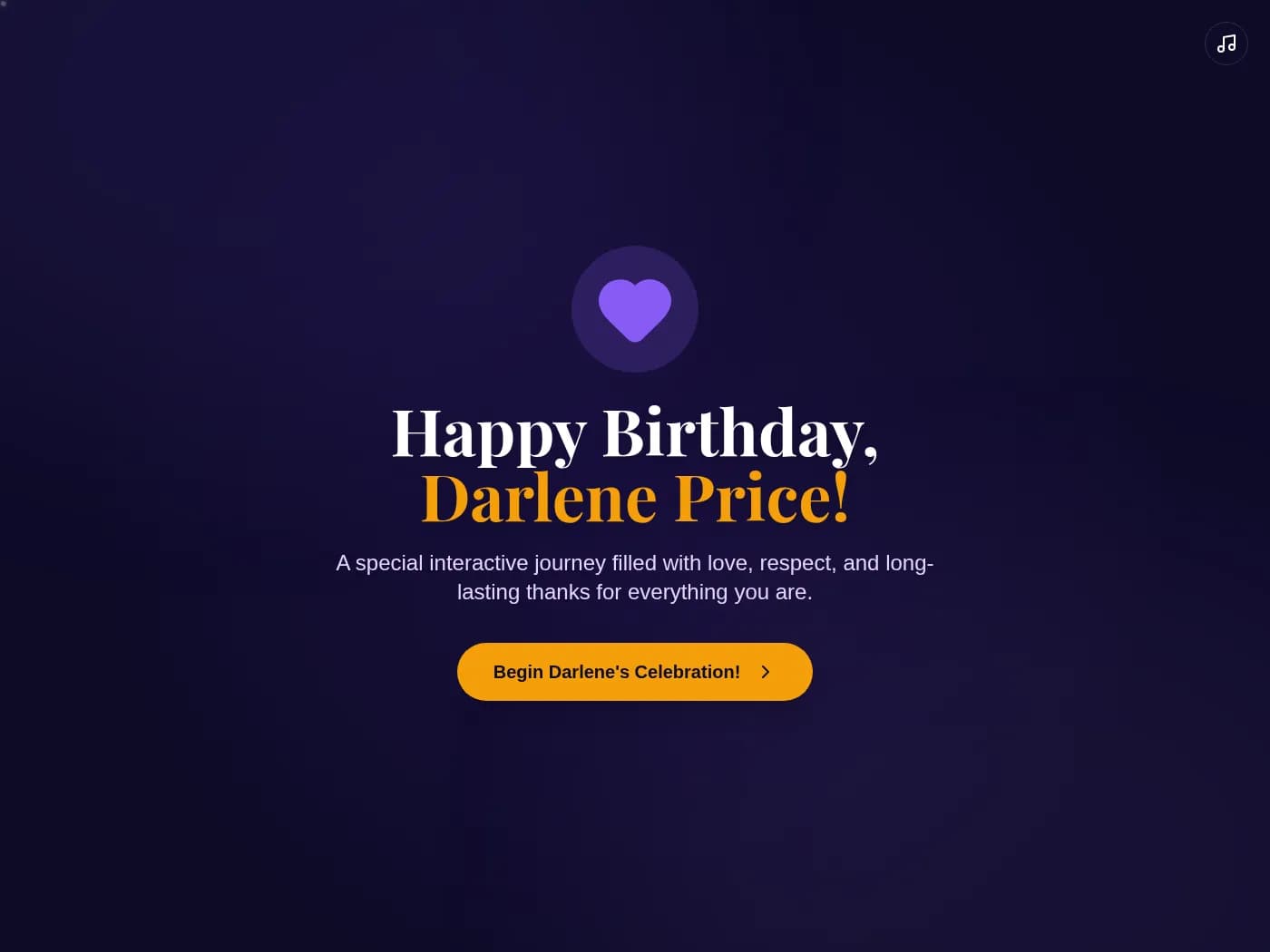 Purple Birthday Joy