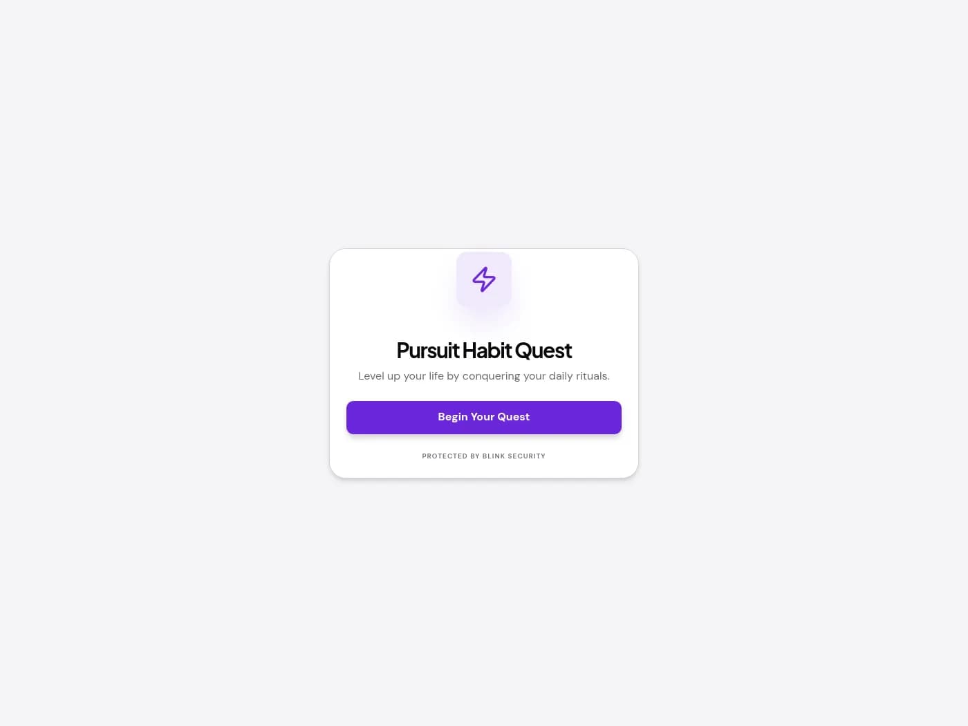 Pursuit Habit Quest