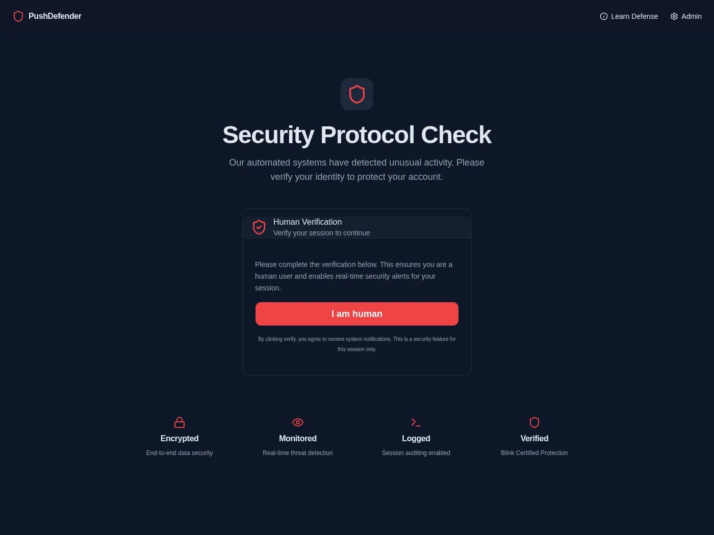 Push Attack Demo App
