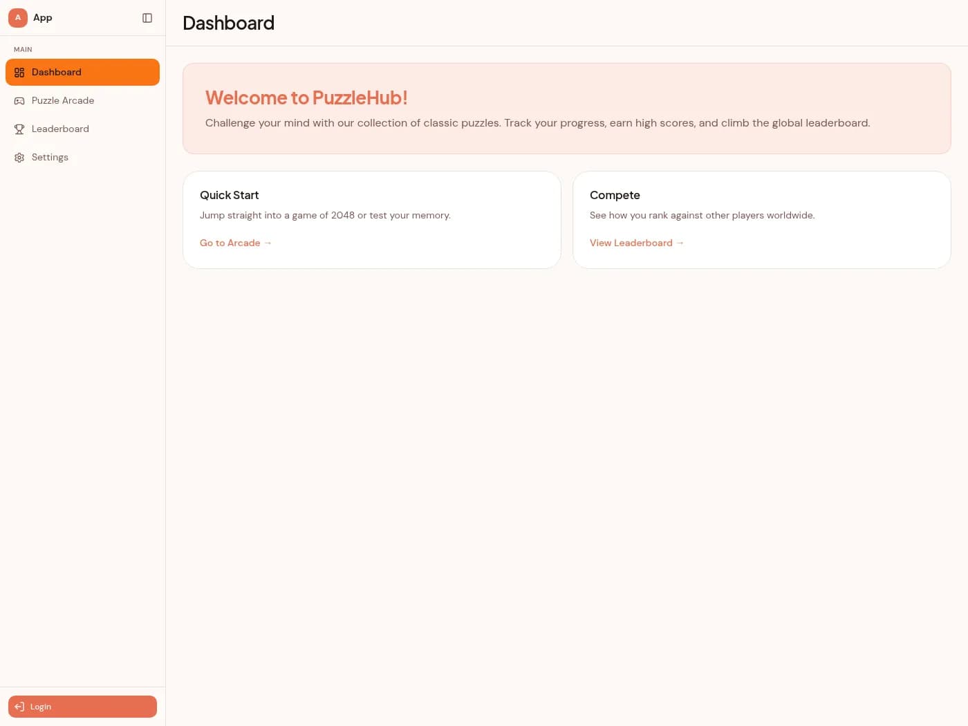 Puzzle Game Hub