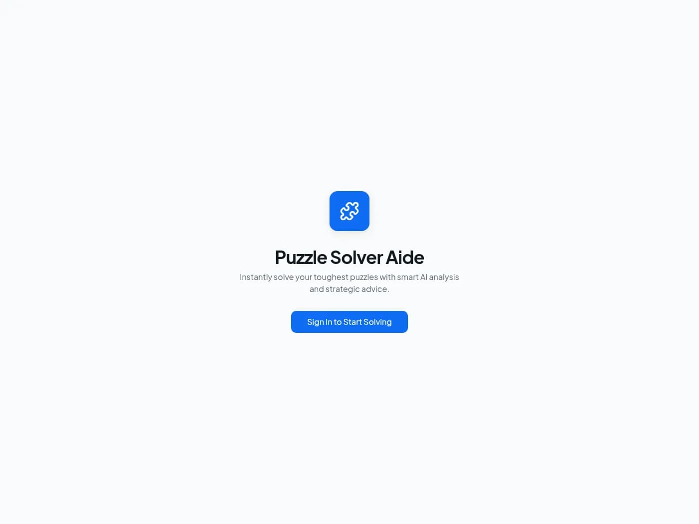 Puzzle Solver Aide