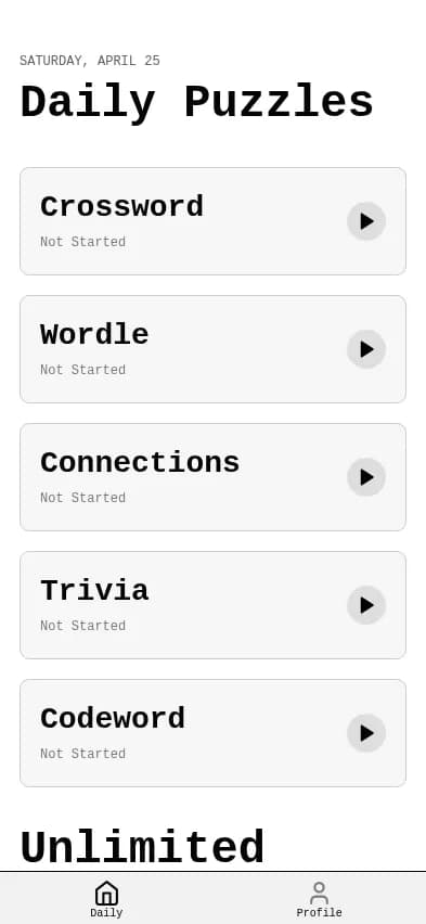 PuzzleDaily Mobile