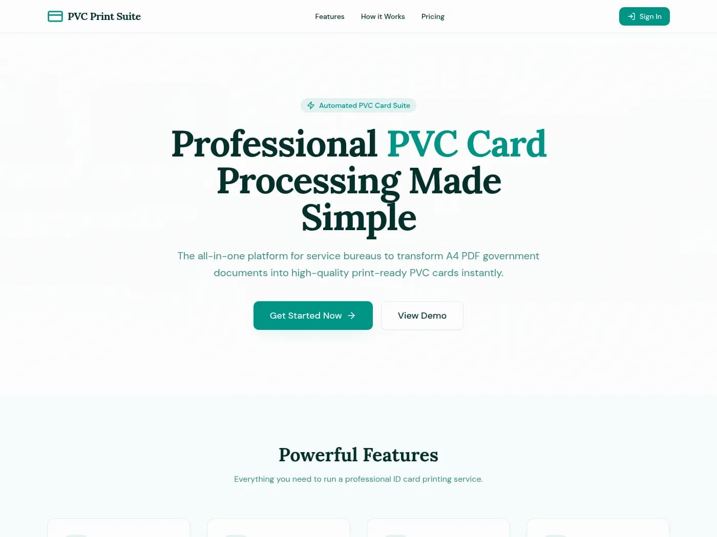 PVC Card Print Suite