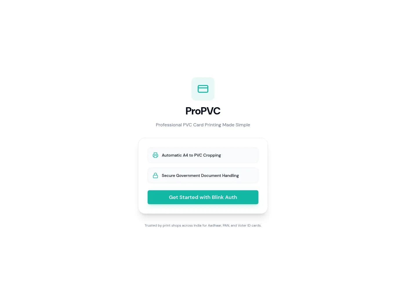 Pro PVC Card Printer