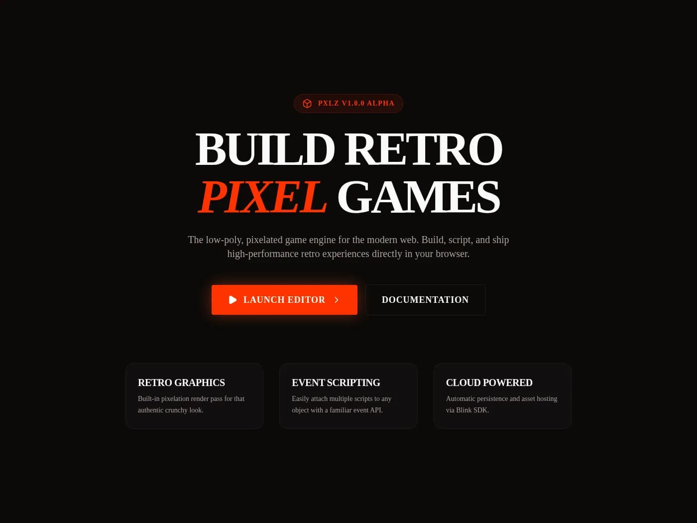 PXLZ 3D Game Engine