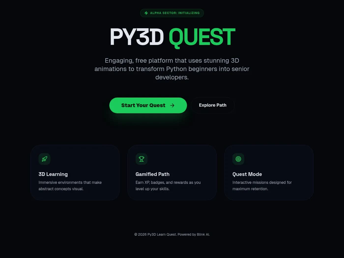 Py3D Learn Quest