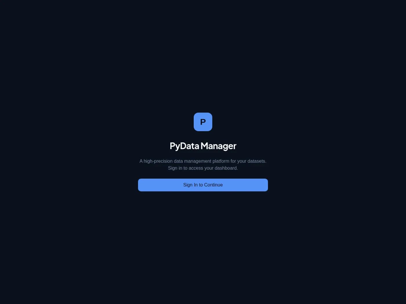 PyData Manager