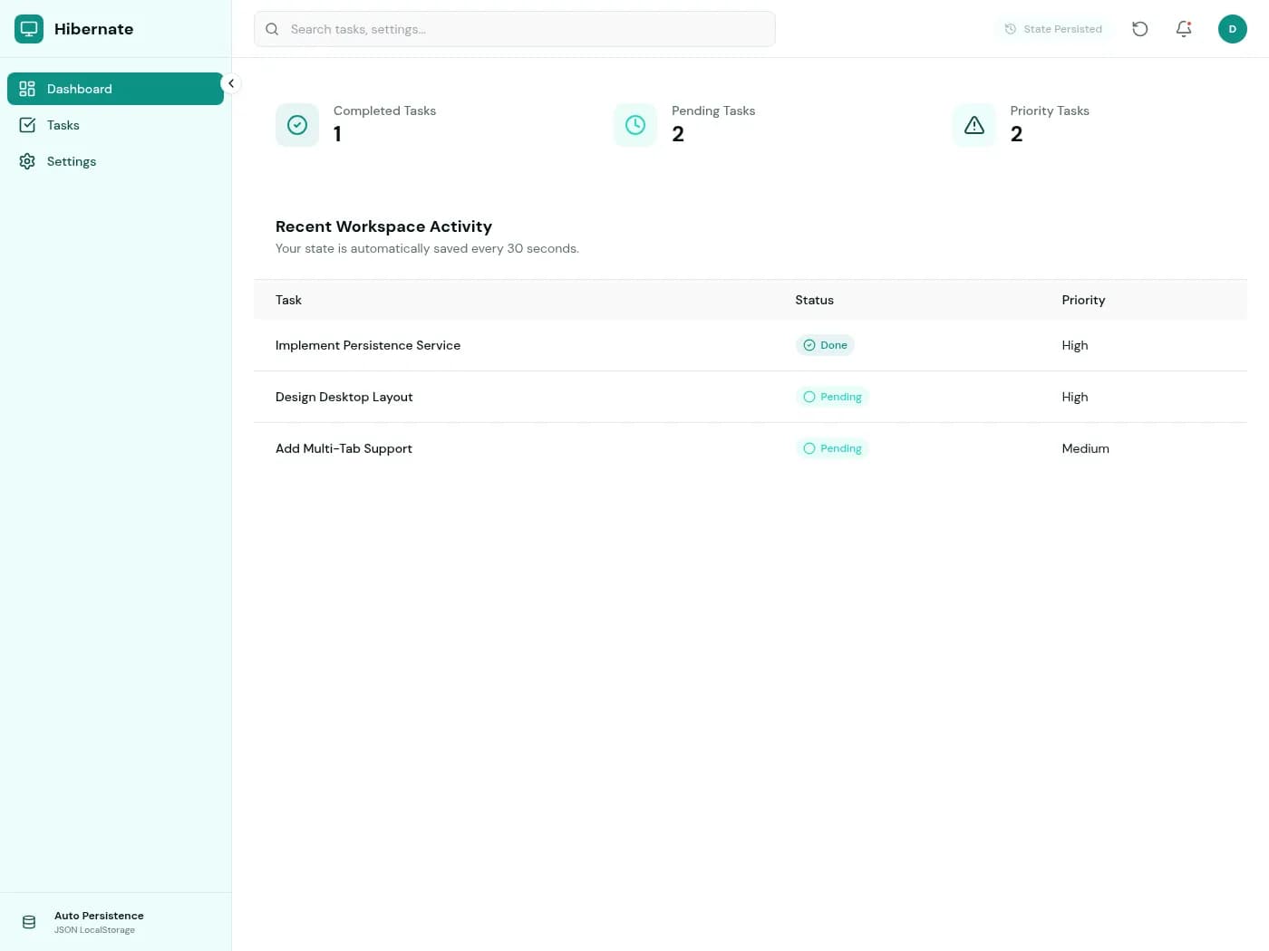 Hibernate State Manager