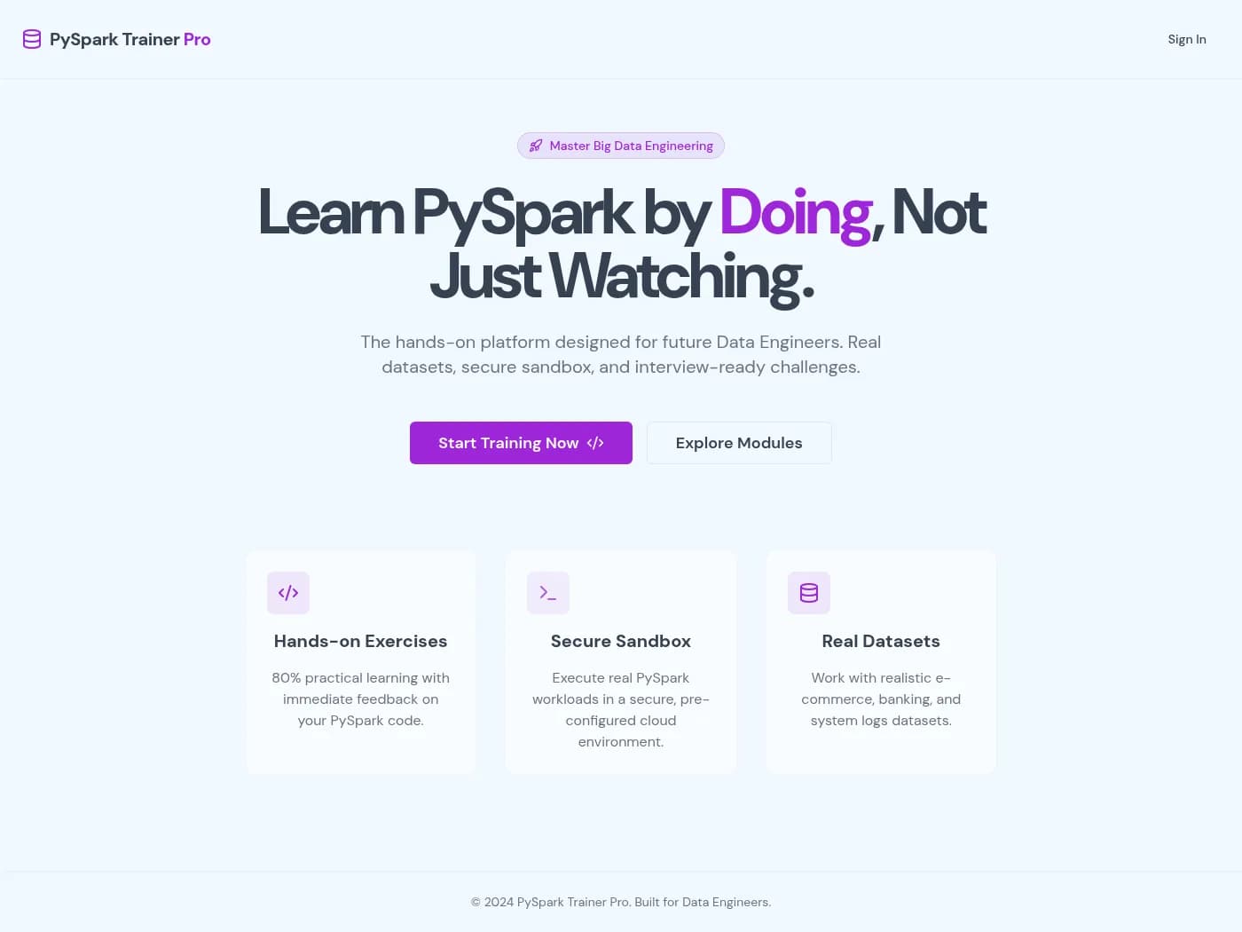 PySpark Trainer Pro