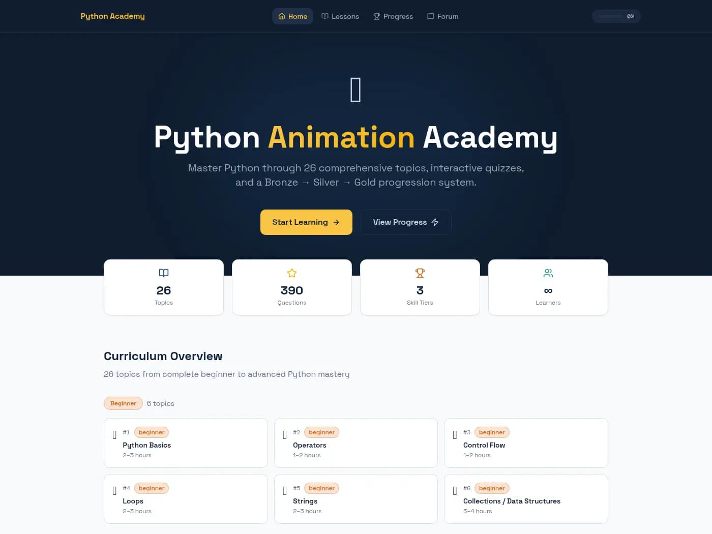 Python Animation Academy