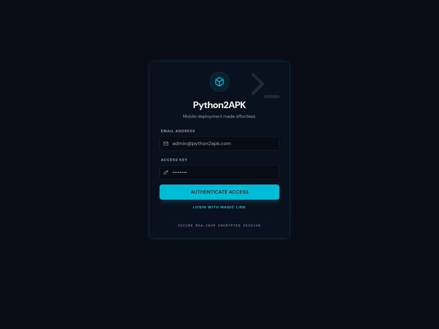 Python2APK Converter