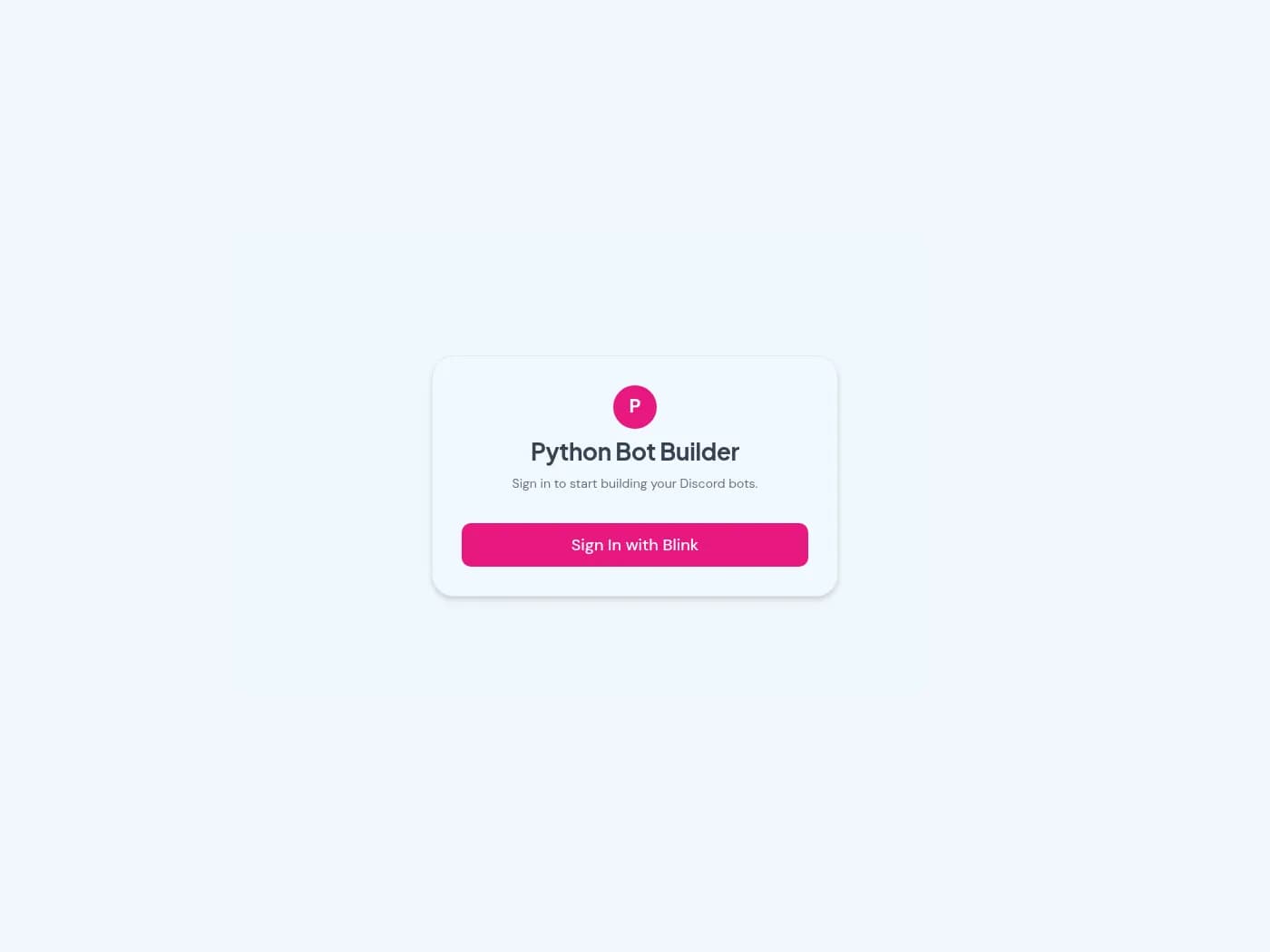 Python Bot Builder