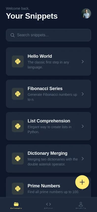 PyCode Anywhere