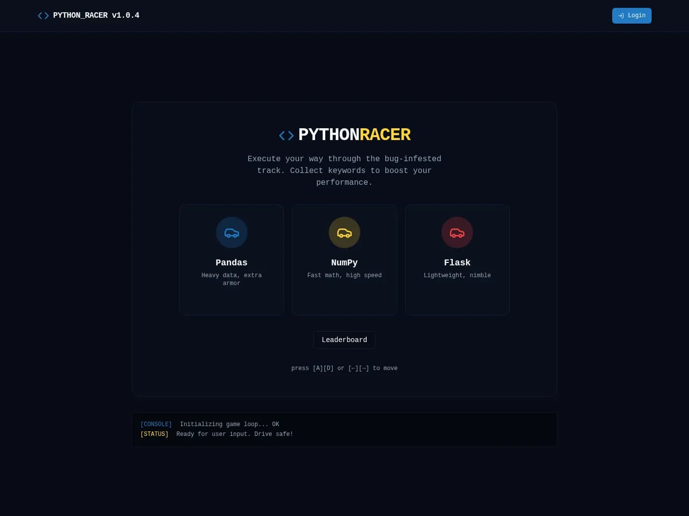 Python Racing Game