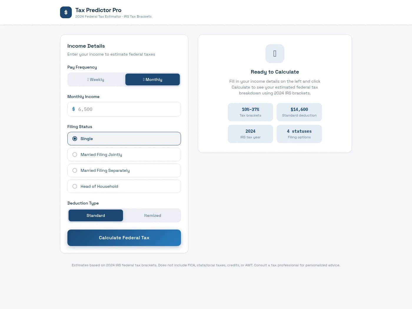 Tax Predictor Pro