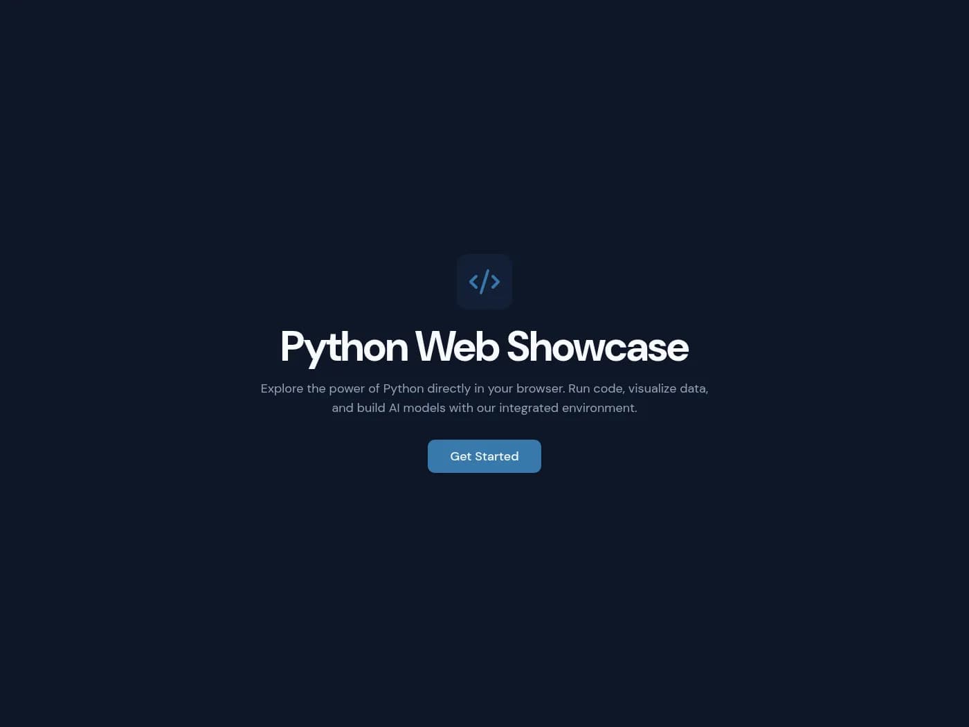 Python Web Showcase