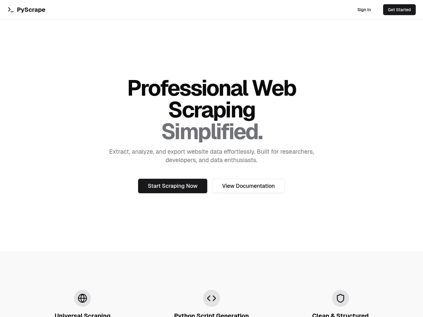 PyScrape Toolbox