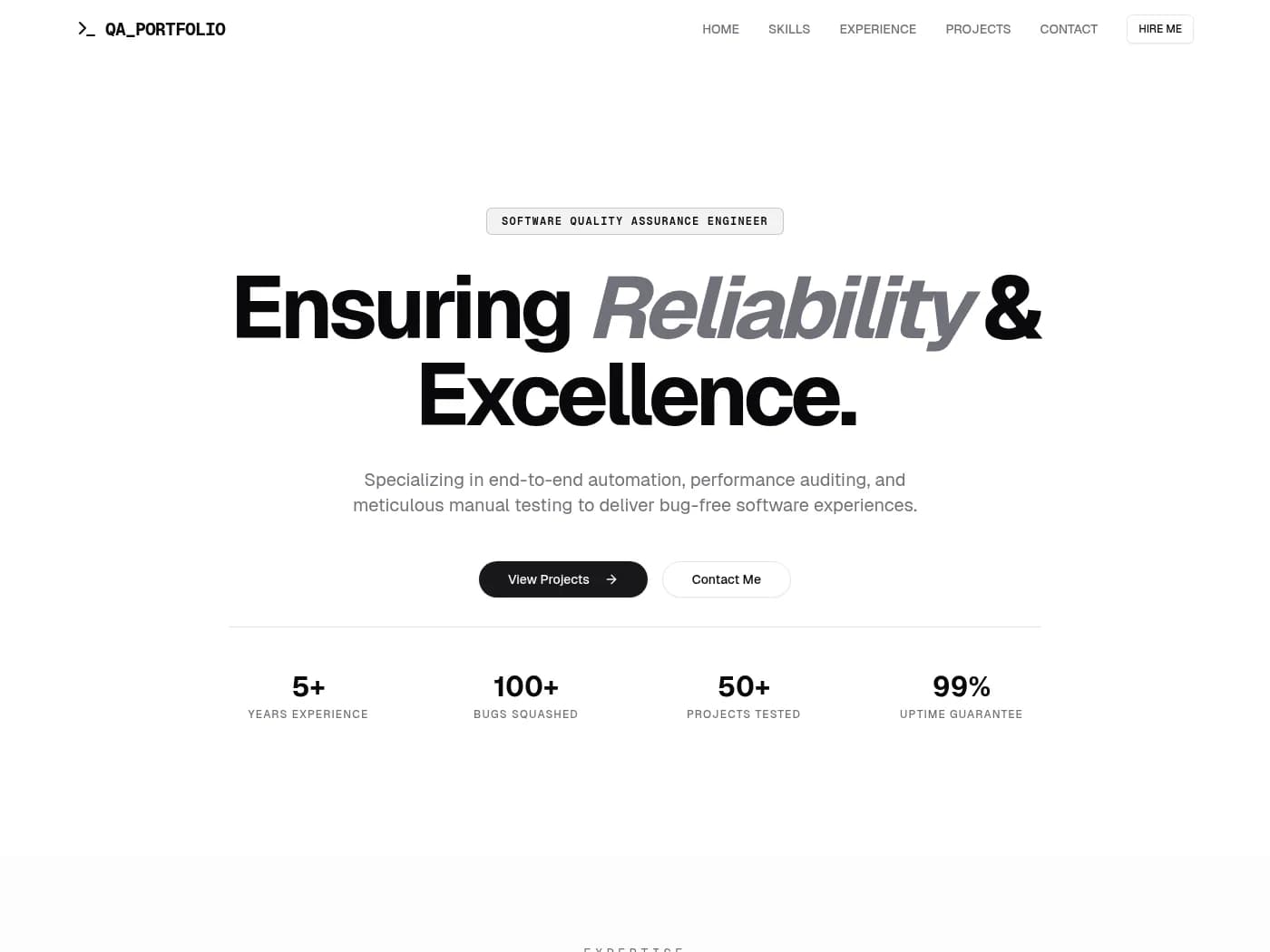 QA Portfolio Hub