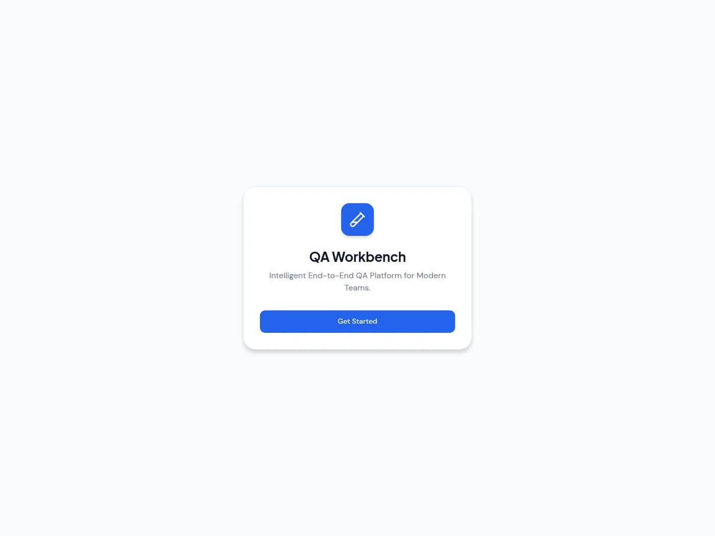 QA Workbench Platform