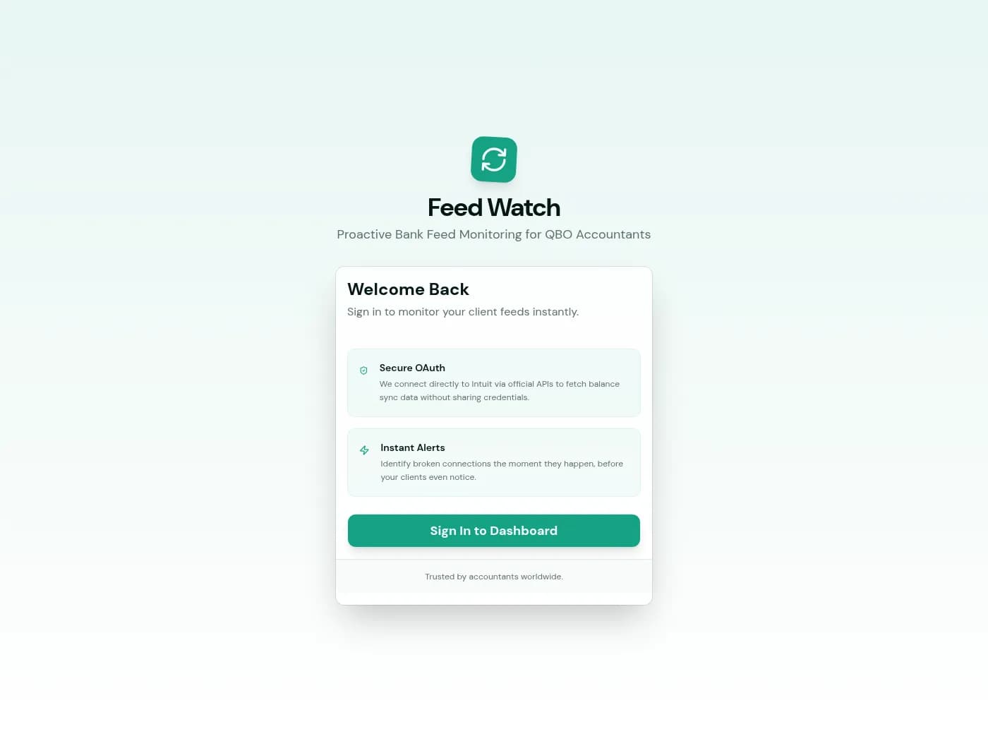QBO Feed Checker