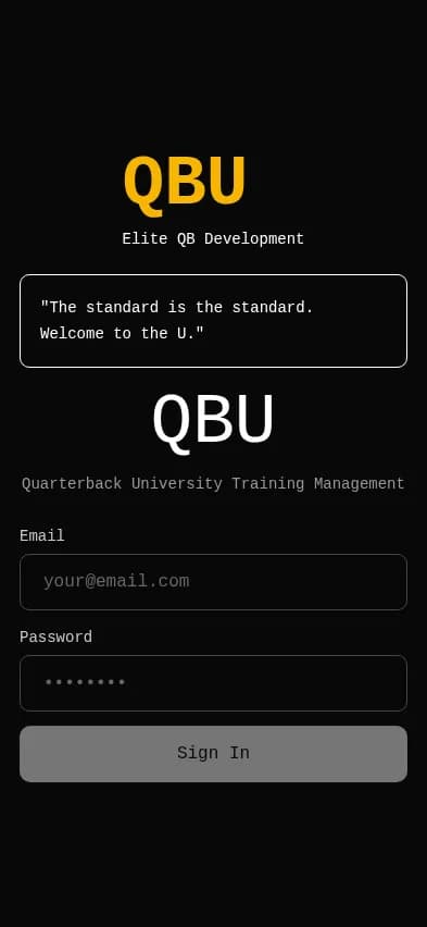 QBU - Quarterback University