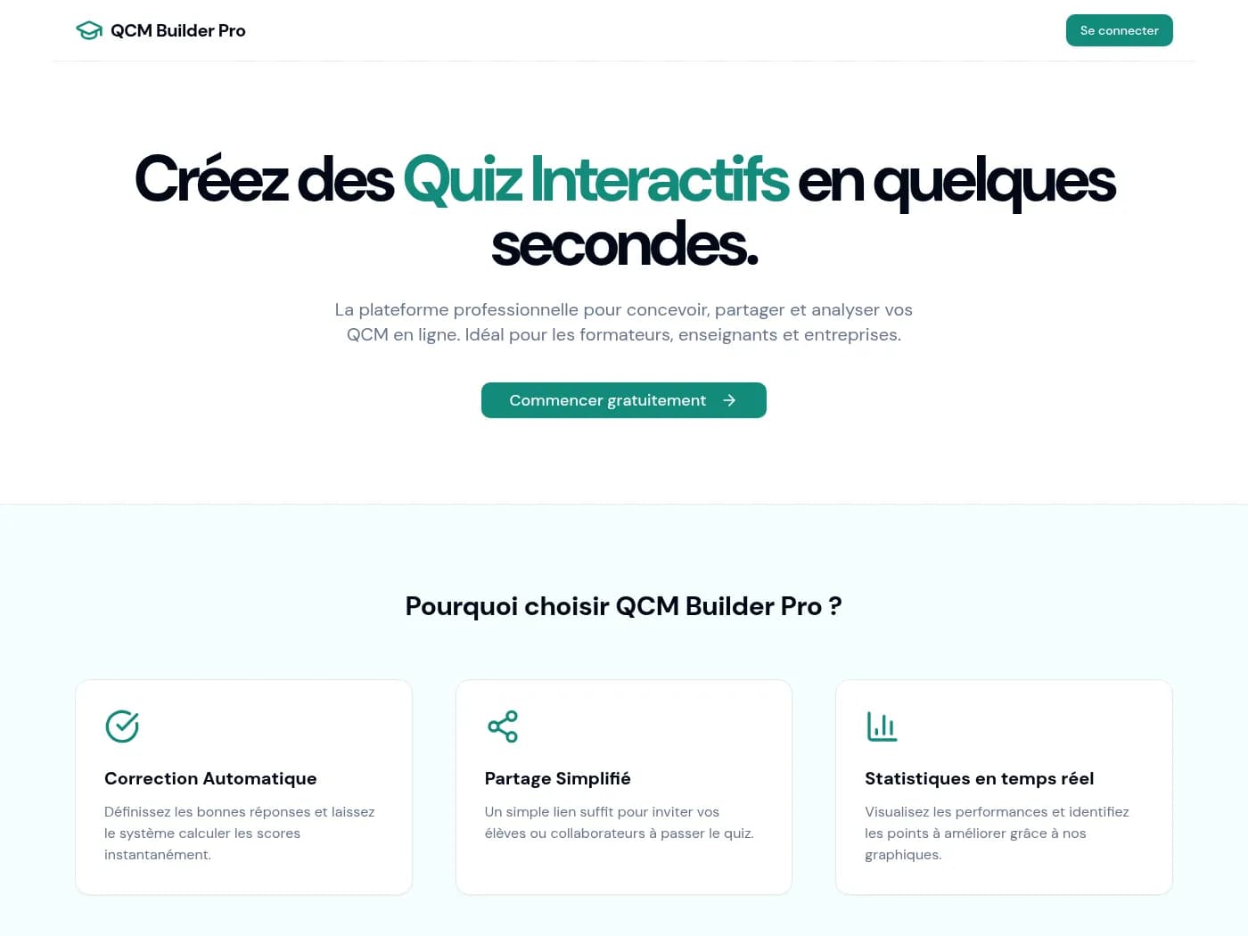 QCM Builder