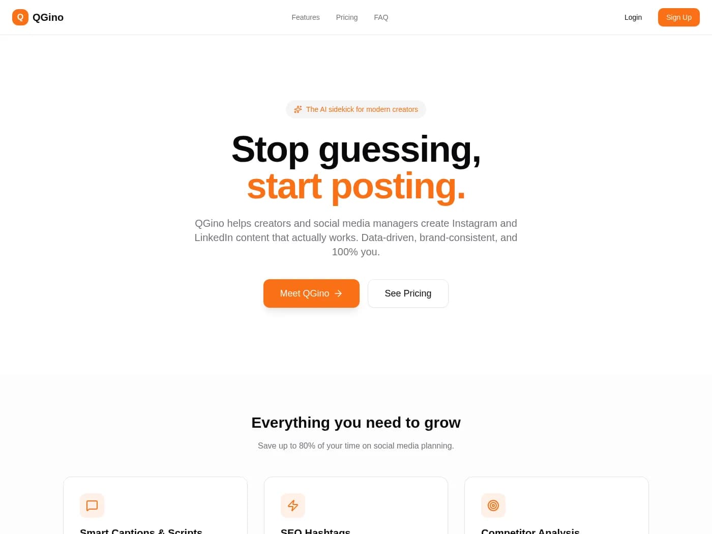 QGino AI Assistant Clone