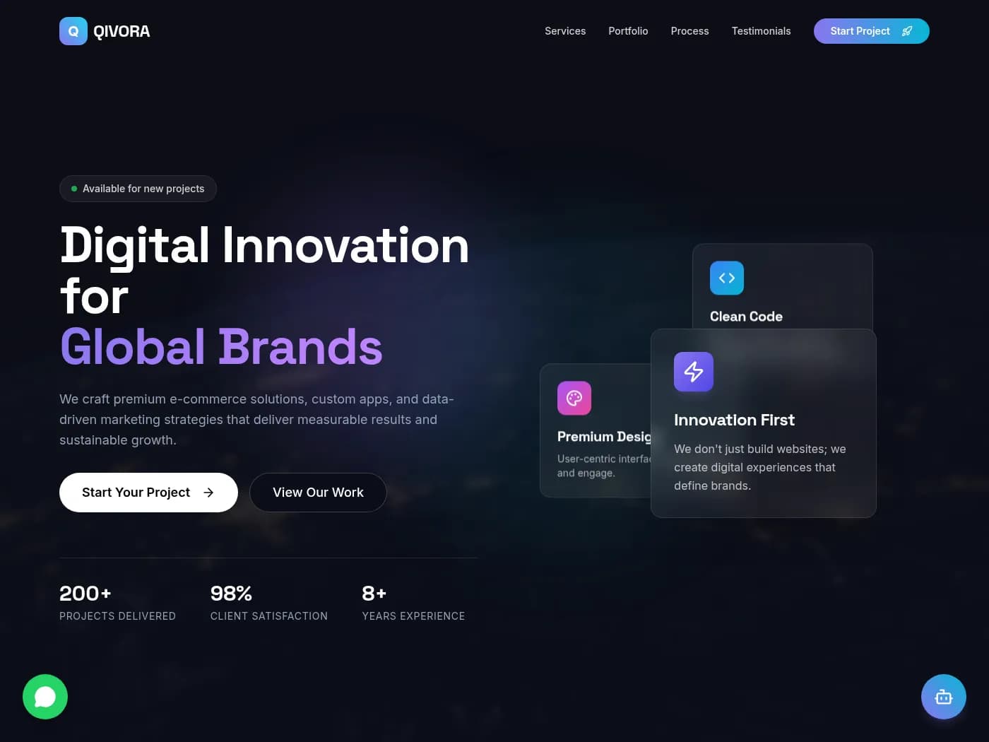 Qivora Global Redesign