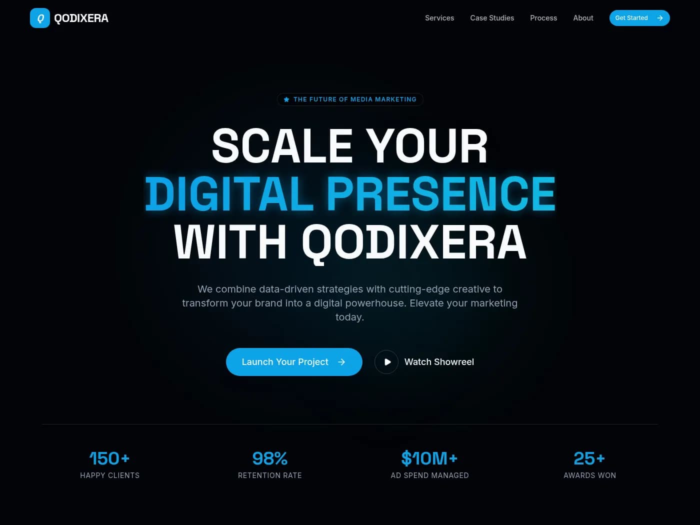 Qodixera Media Landing