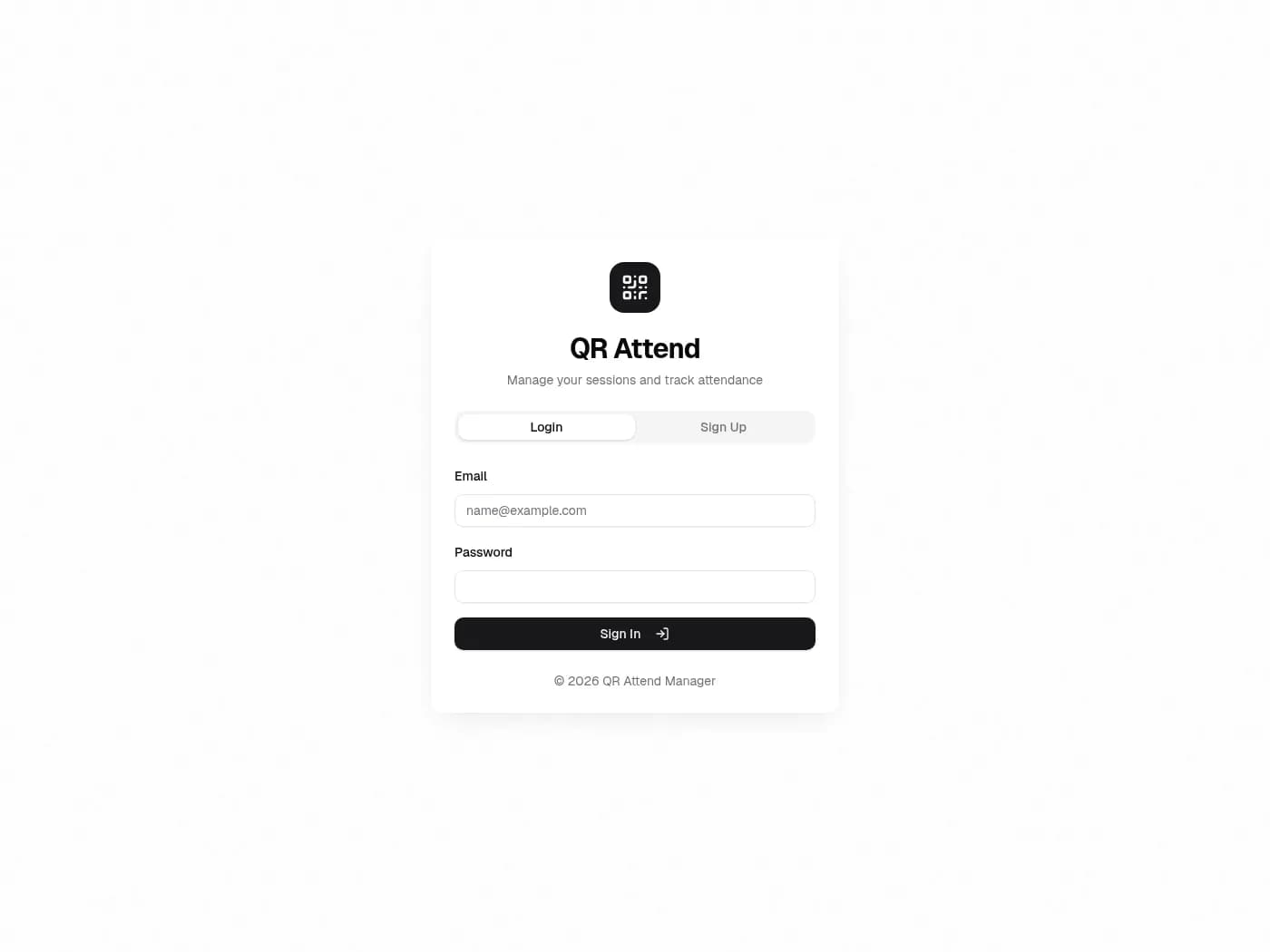 QR Attend Manager