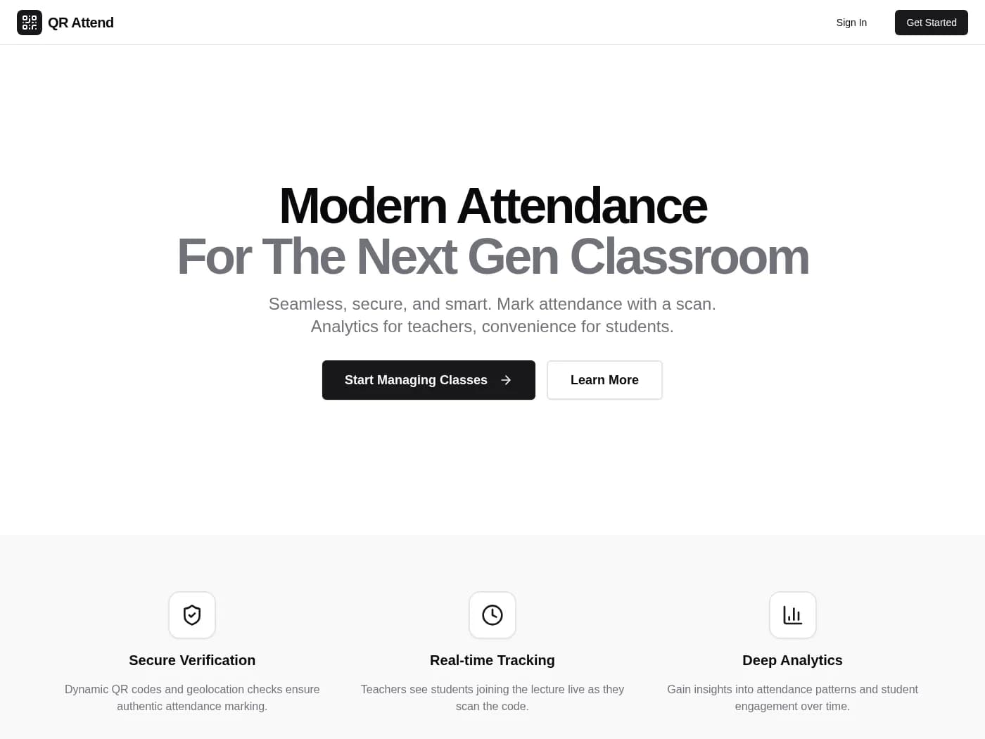 QR Attendance Tracker