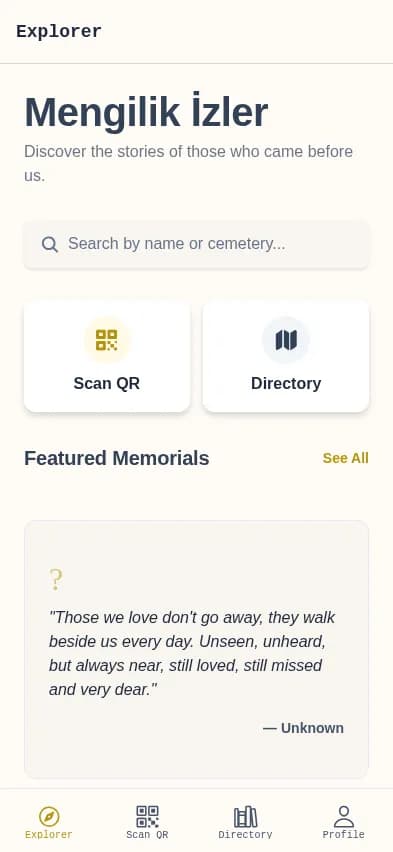 QR Cemetery Explorer