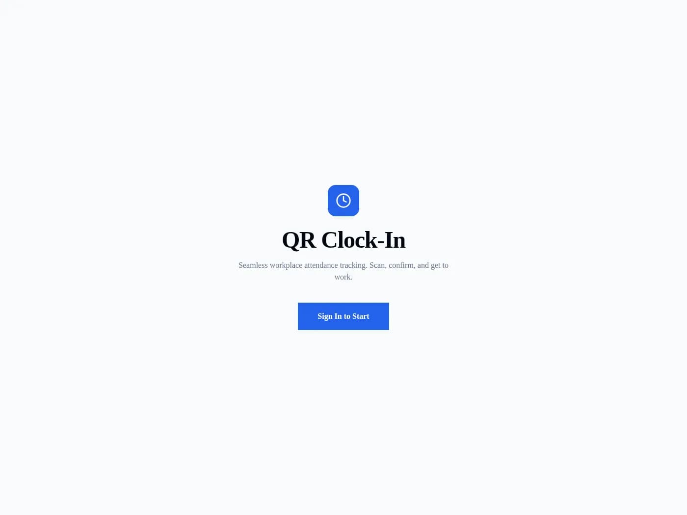 QR Clock-In App