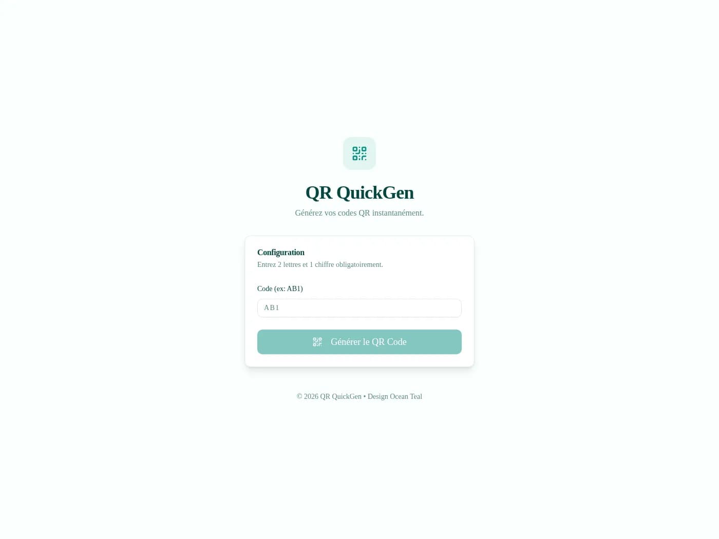 QR Code QuickGen