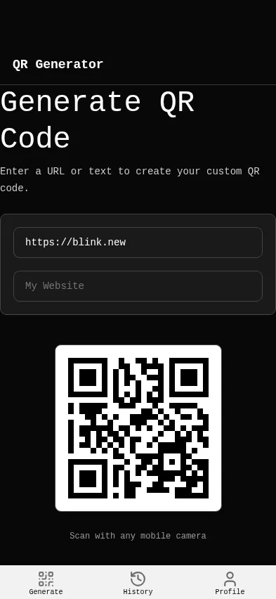 QR Code Maker App