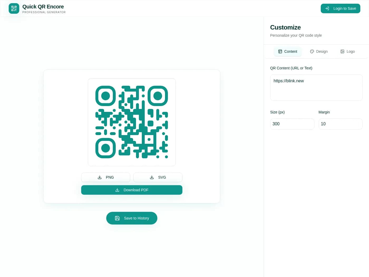 Quick QR Encore
