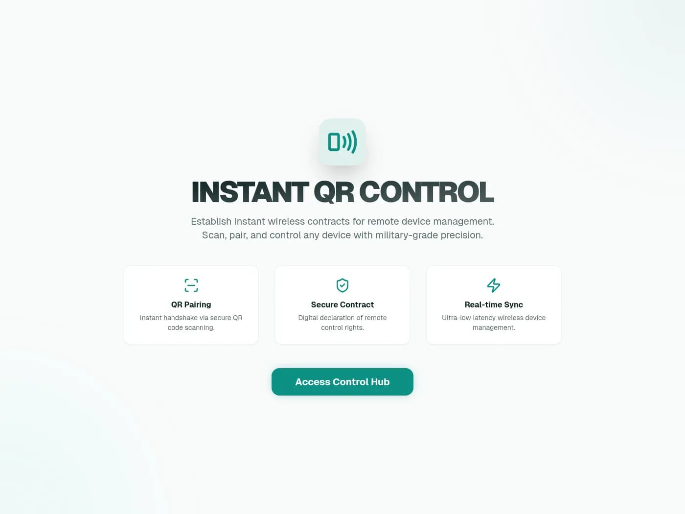 Instant Device QR Control