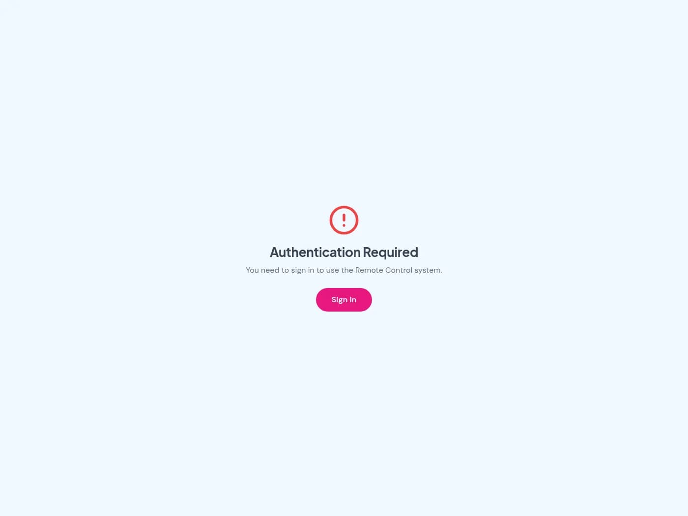QR Remote Control Site