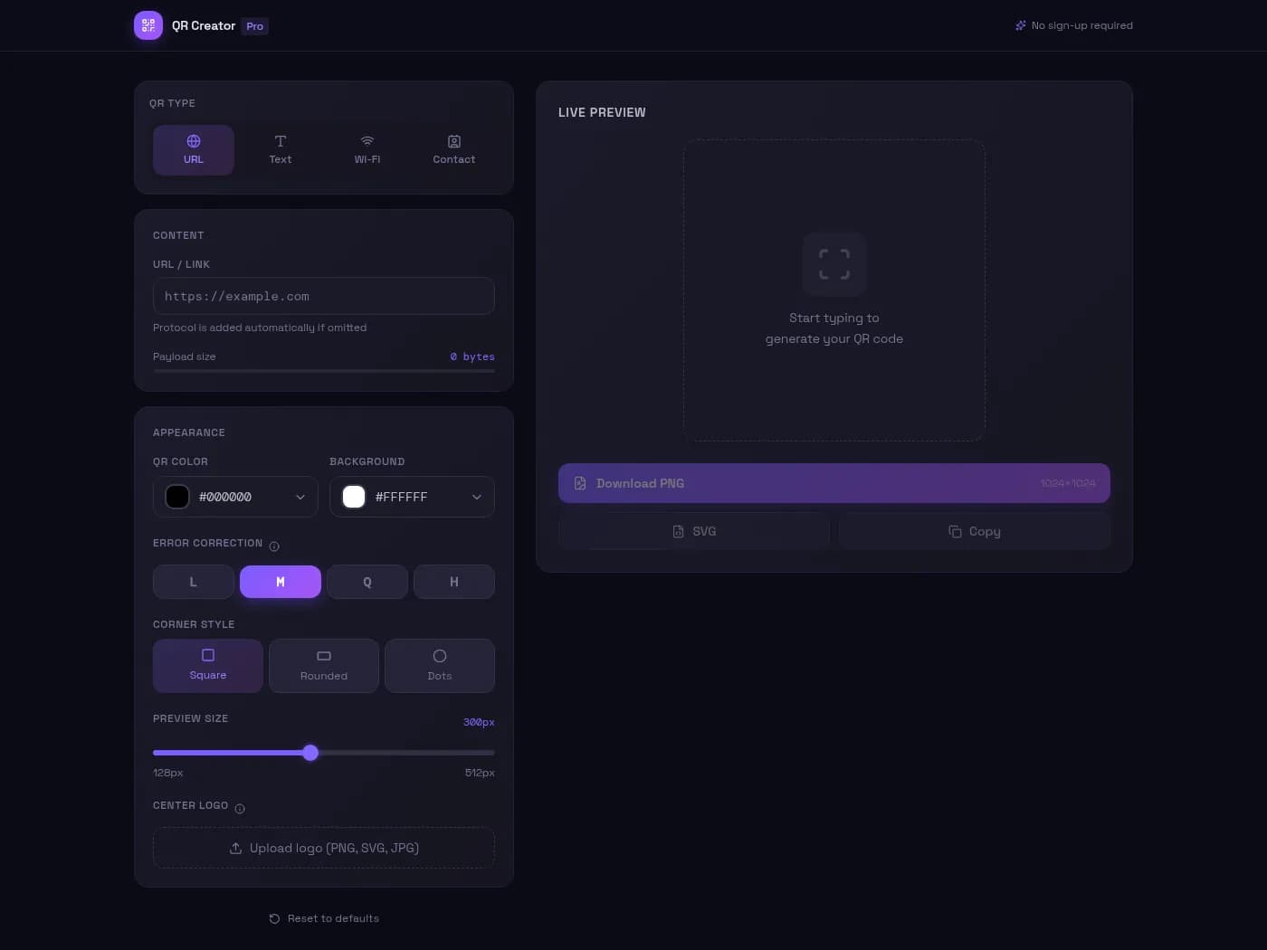 QR Creator Pro