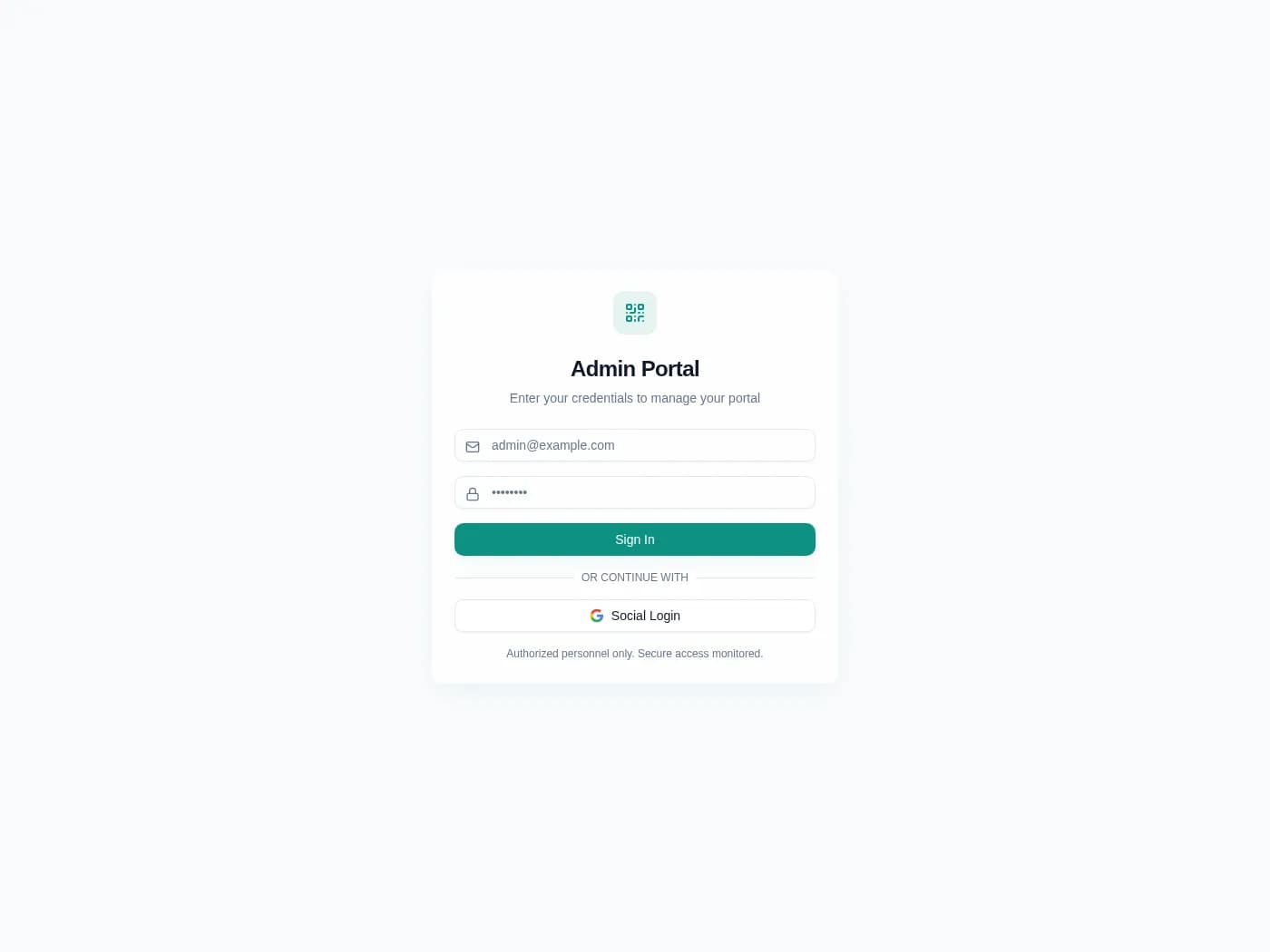 QR Customer Connect