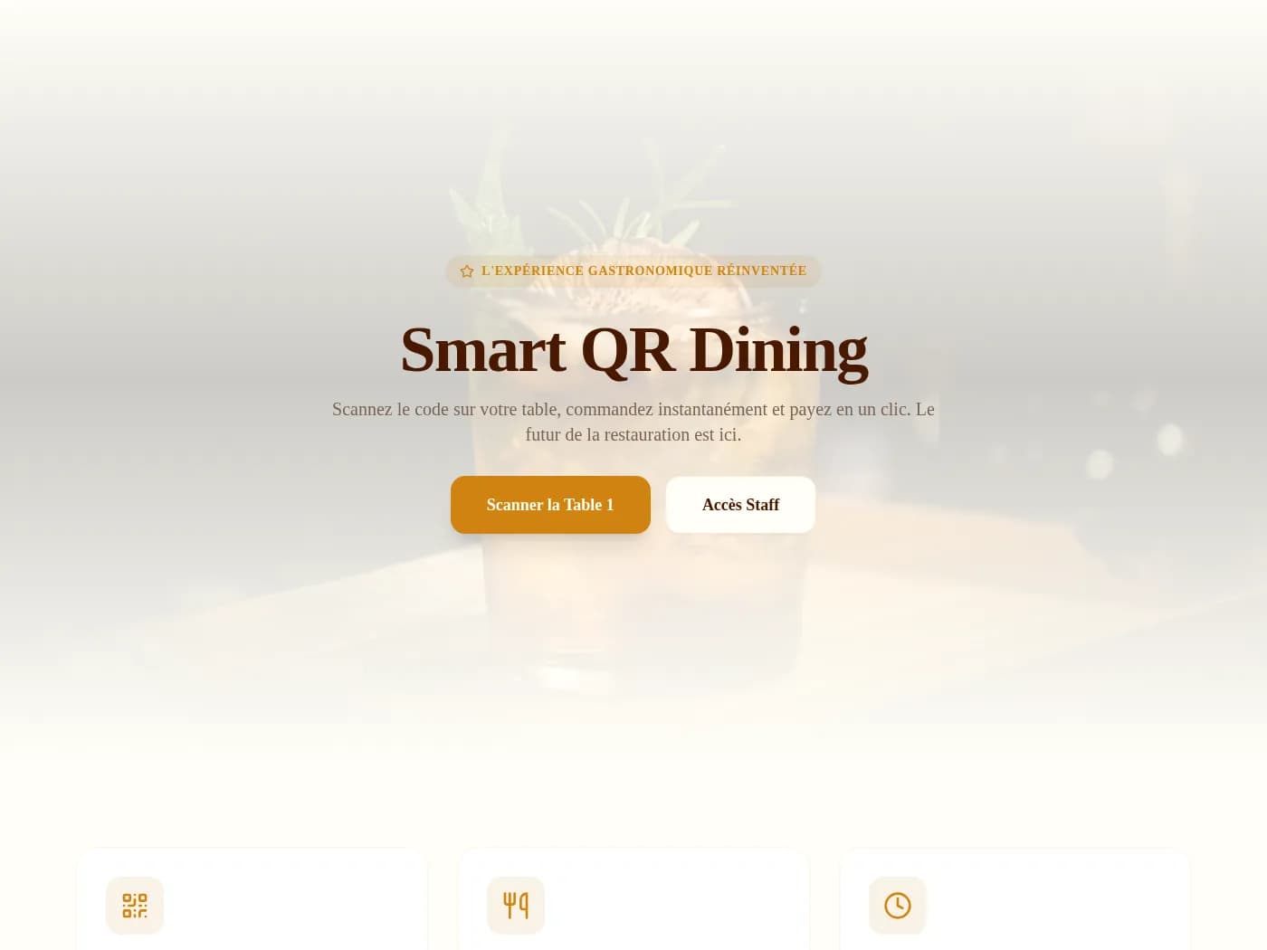 Smart QR Dining