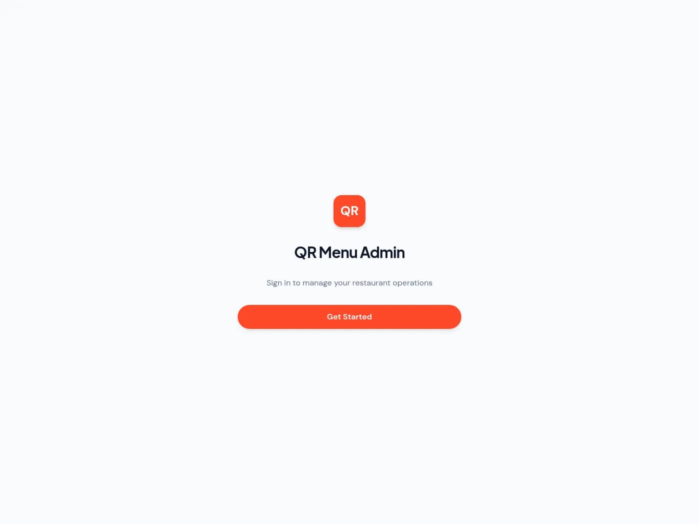 QR Menu Admin Suite