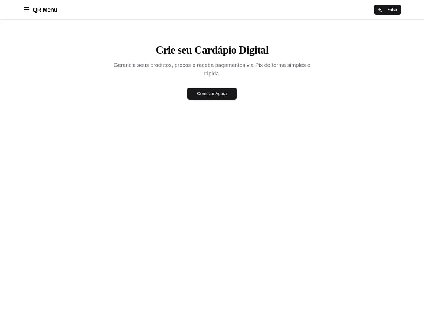 QR Menu Generator
