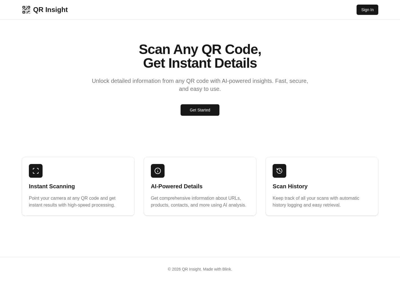 QR Insight App